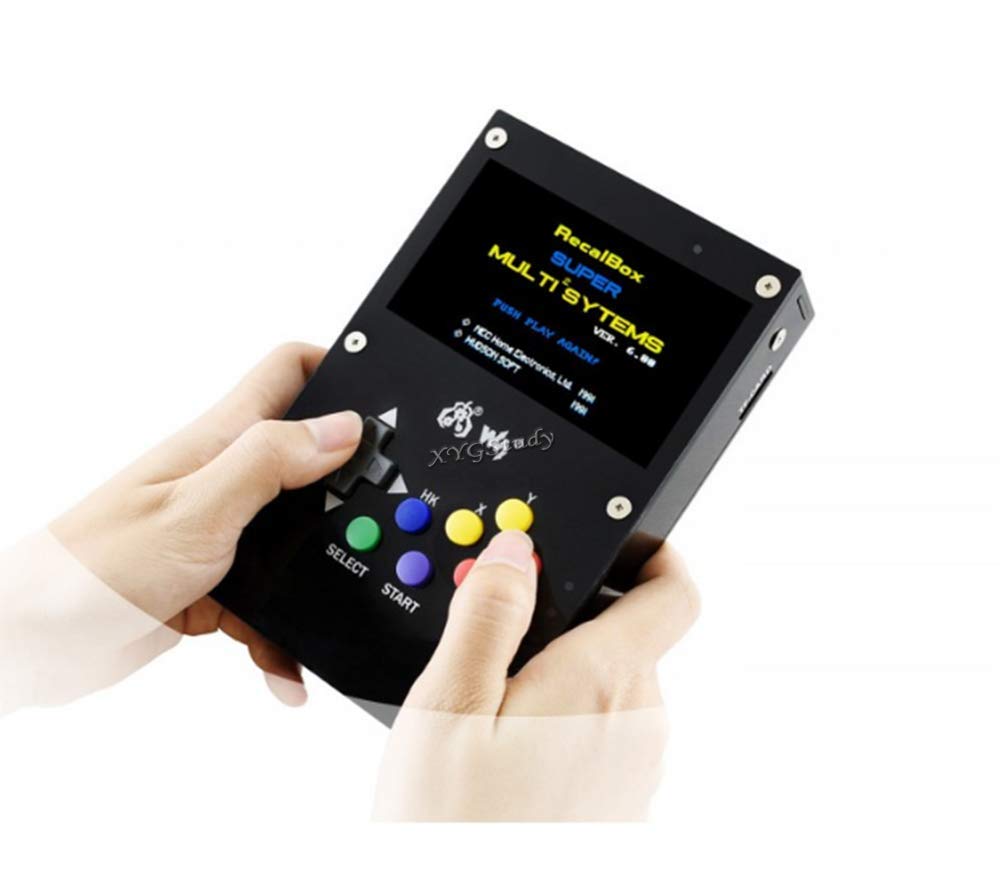 XYGStudy GamePi43 Add-ons for Raspberry Pi 4 3 2 Model B B+ Handheld Game Console Classic Portable Retro Video with 800×480 4.3inch IPS Smooth Display Monitor 60 fps Better Gaming Experience