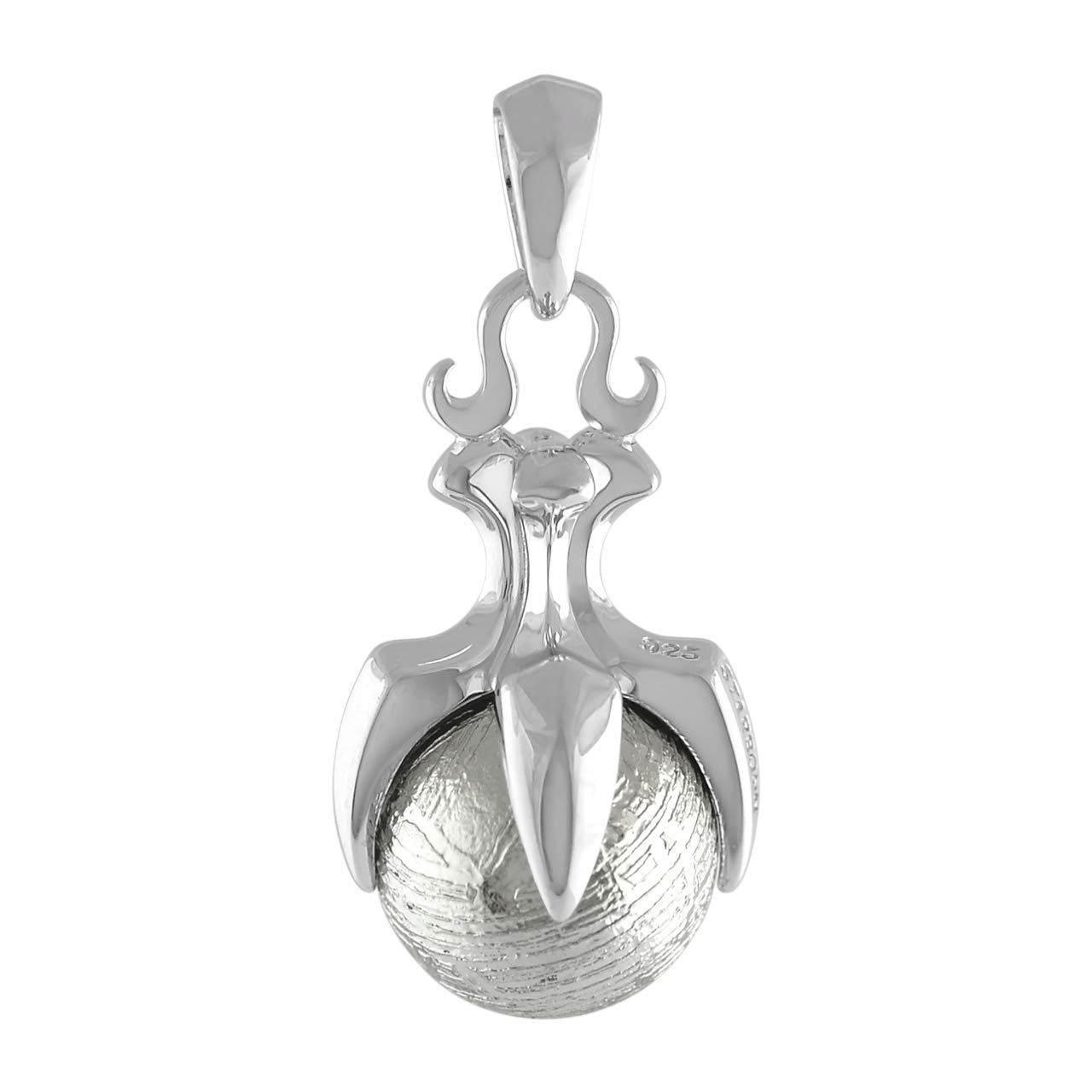 Starborn Sterling Silver Muonionalusta Meteorite Claw Pendant