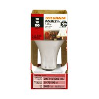 Sylvania Double Life 3 Way Indoor 30/70/100 Light Bulb
