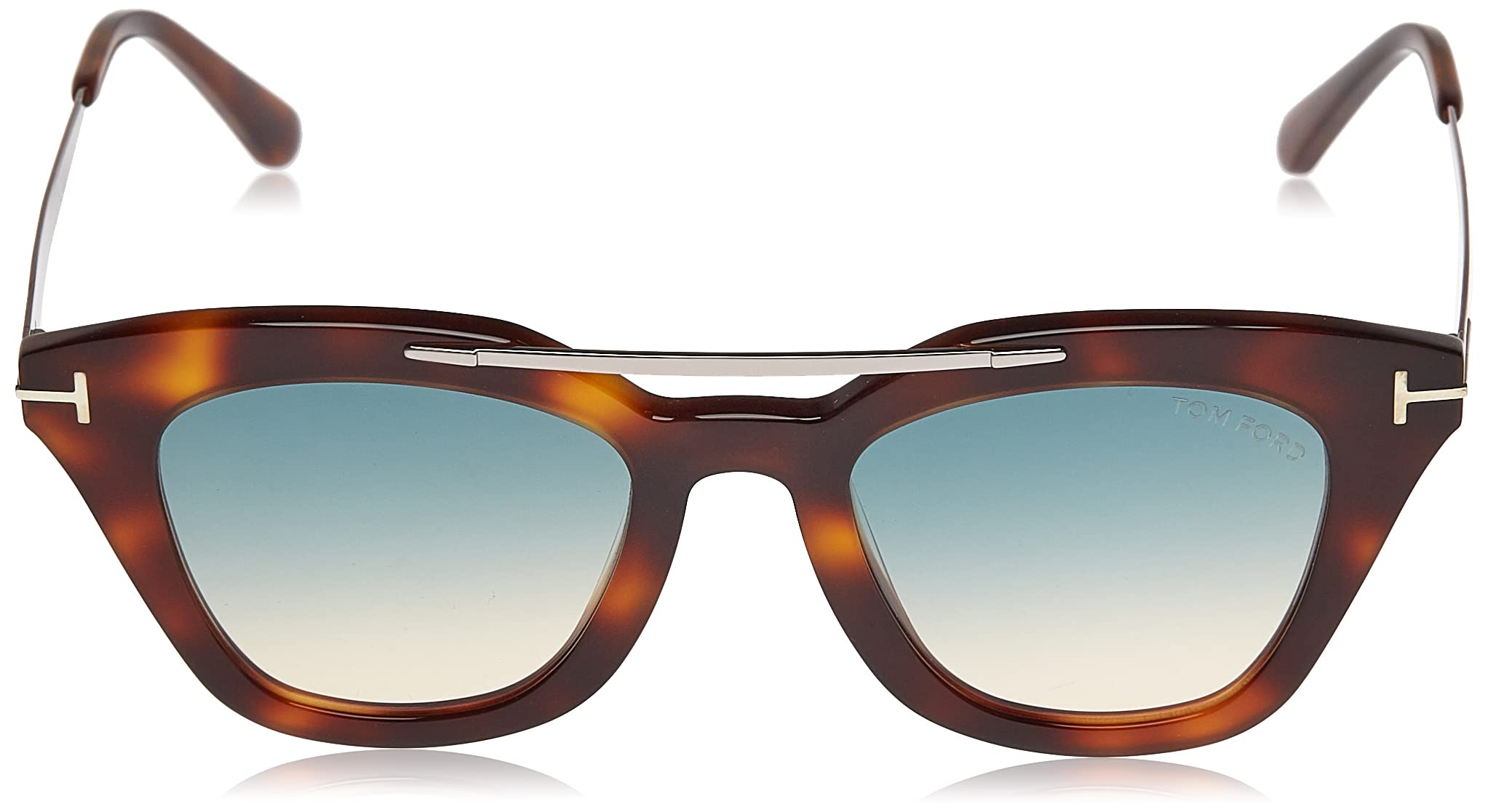 Tom Ford Womens Anna Non-Polarized Signature Cat Eye Sunglasses Brown 49mm