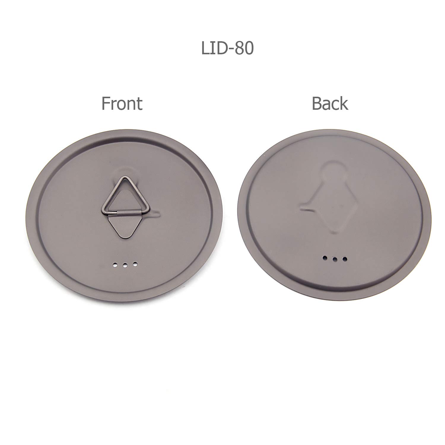 TOAKS LID Titanium Pot or Cup 80mm/90mm/115mm/130mm/145mm/170mm (LID-80)
