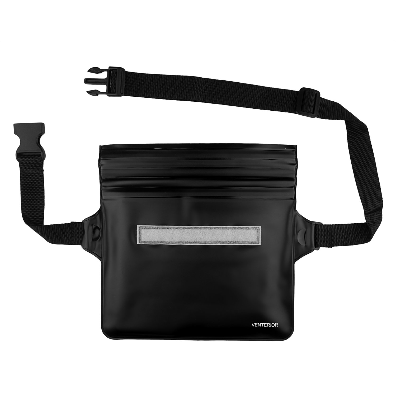 Waterproof Waist Pouch 2-Pack | Beach Accessories Waterproof Fanny Pack Dry Bag for Swimming Snorkeling Sailing Kayaking Pool Water Parks | Keep Your Phone Wallet Safe and Dry (Black & Black)