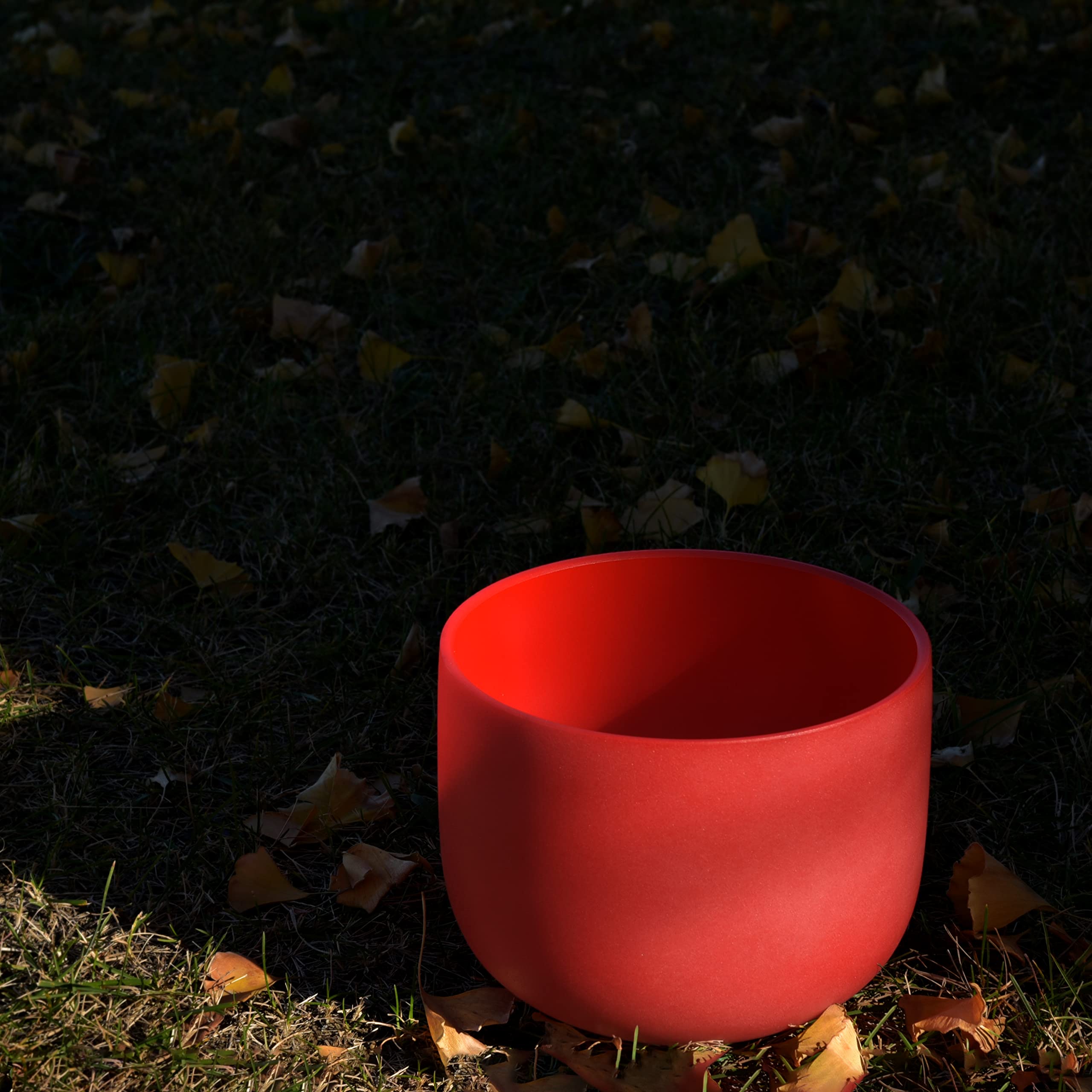 TOPFUND (Red C Note Crystal Singing Bowl Root 8")