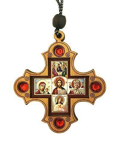 RIF Store Wooden Car Room Pendant on Rope Holy Trinity Vir #A-1-474