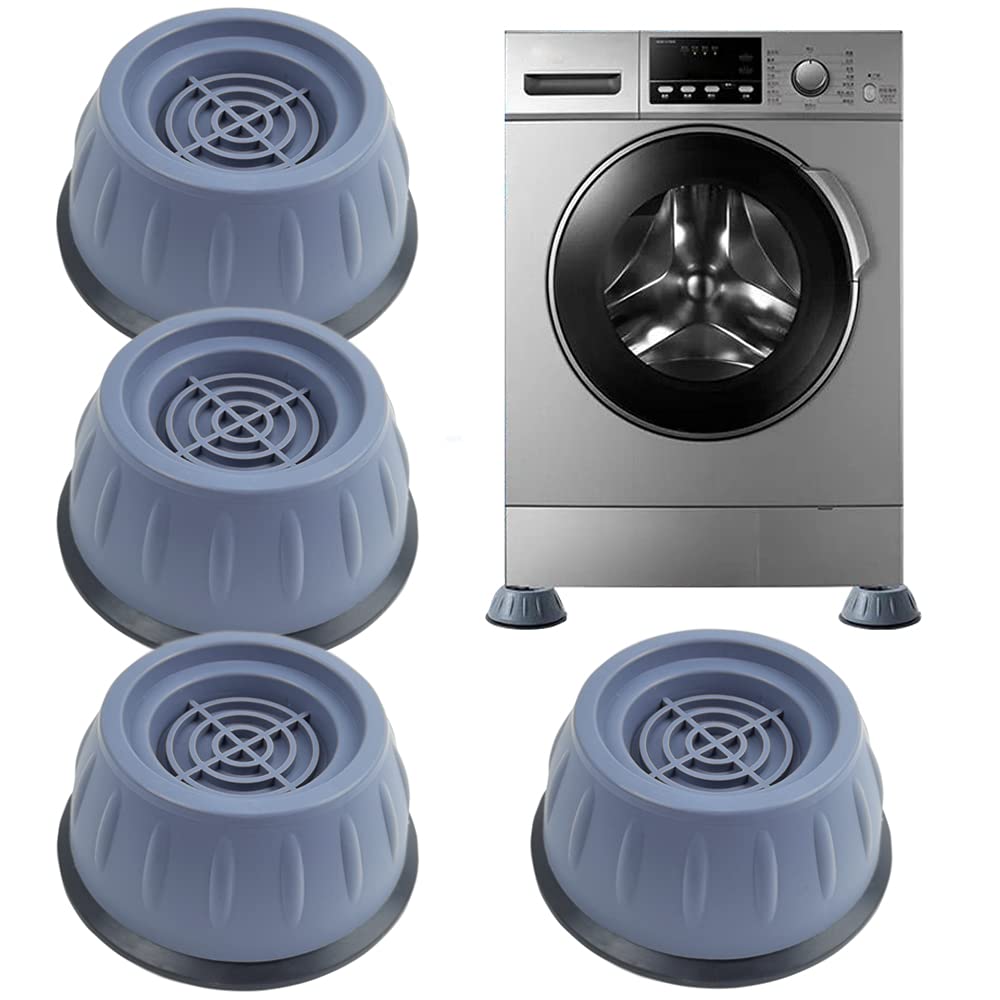 Washing Machine Foot Pads,4PCS Shock And Noise Cancelling Feet Pads Anti Slip Noise Cancelling Washing Machine Feet, for Washer & Dryer Machine