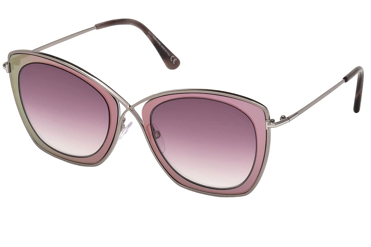 Tom Ford FT0605 77T Fuxia India Butterfly Sunglasses Lens Category 2 Size 53mm