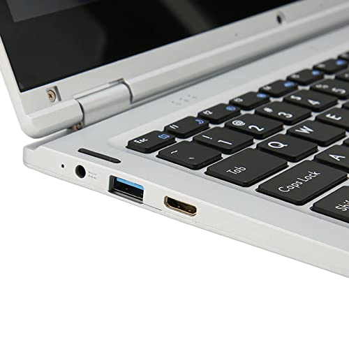 VINGVO 2 in 1 Laptop, 13.3 Inch Laptop 6000mAh Battery Touch Screen for Home (16+512G US Plug)