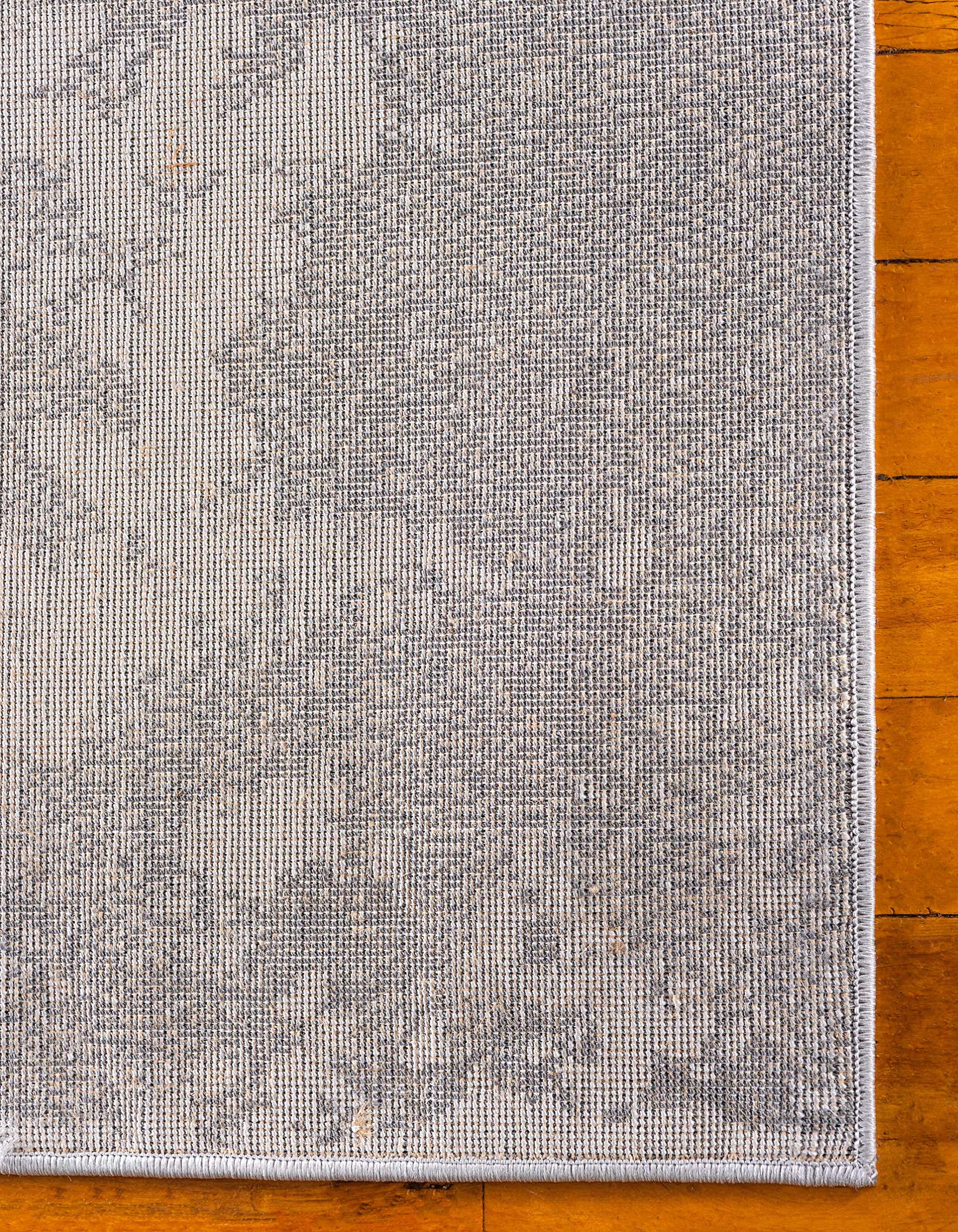 Unique Loom Metro Collection Area Rug (8' x 10' Rectangle, Light Gray/ Gray)