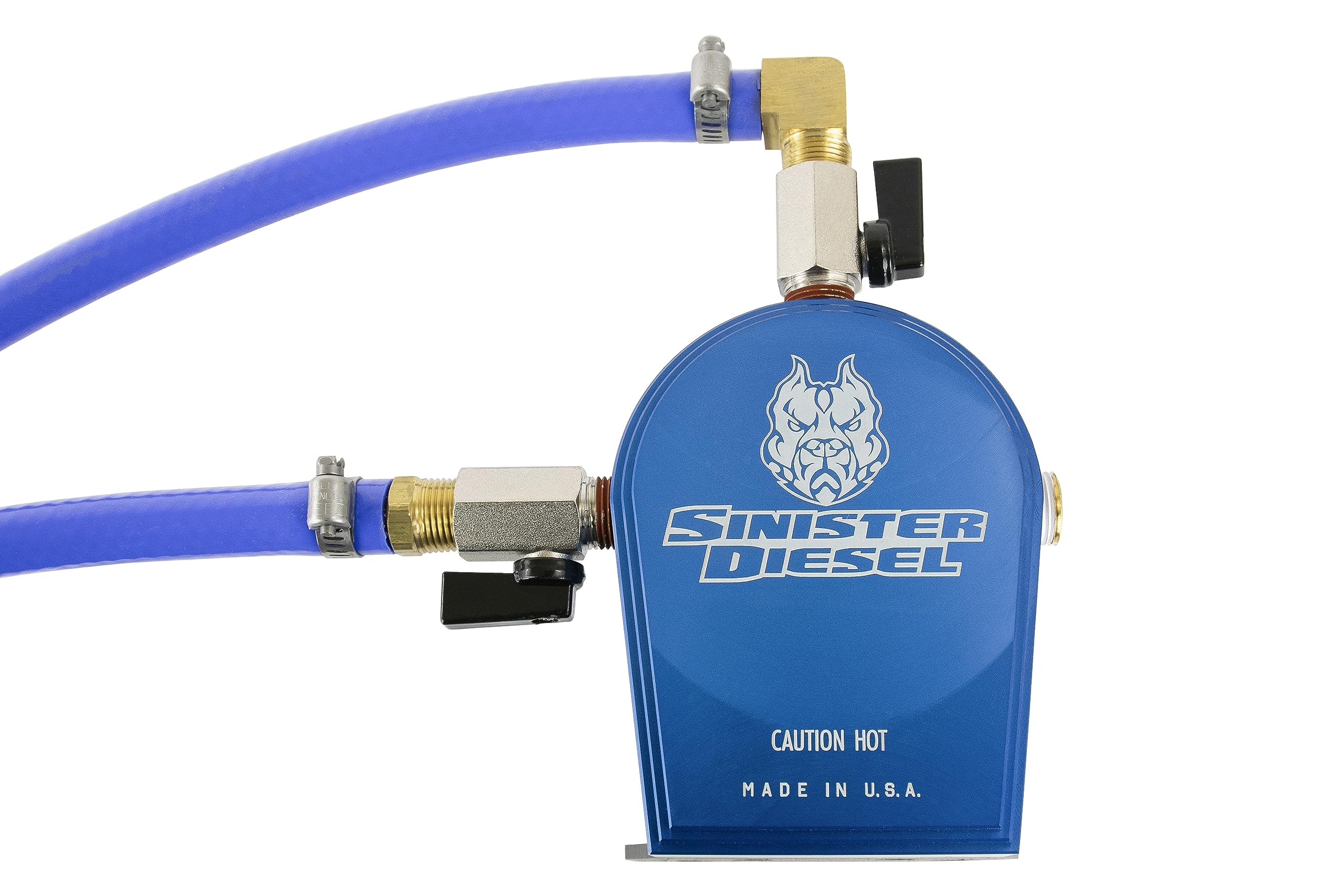 Sinister Diesel Coolant Filtration System Kit (SD-COOLFIL-6.4-W) for Ford Powerstroke 2008-2010 6.4L Diesel with All Hardware - No Drilling Or Part Removal Required β Easy Installation