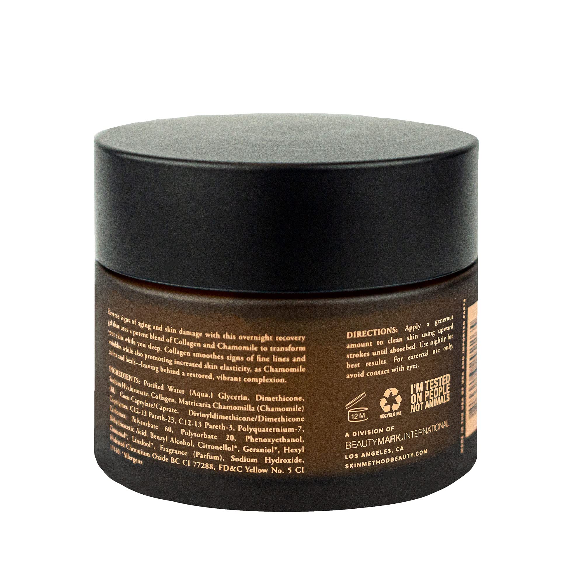 The Skin Method Overnight Recovery Gel with Collagen Chamomile Night Skin Care - 4 fl oz
