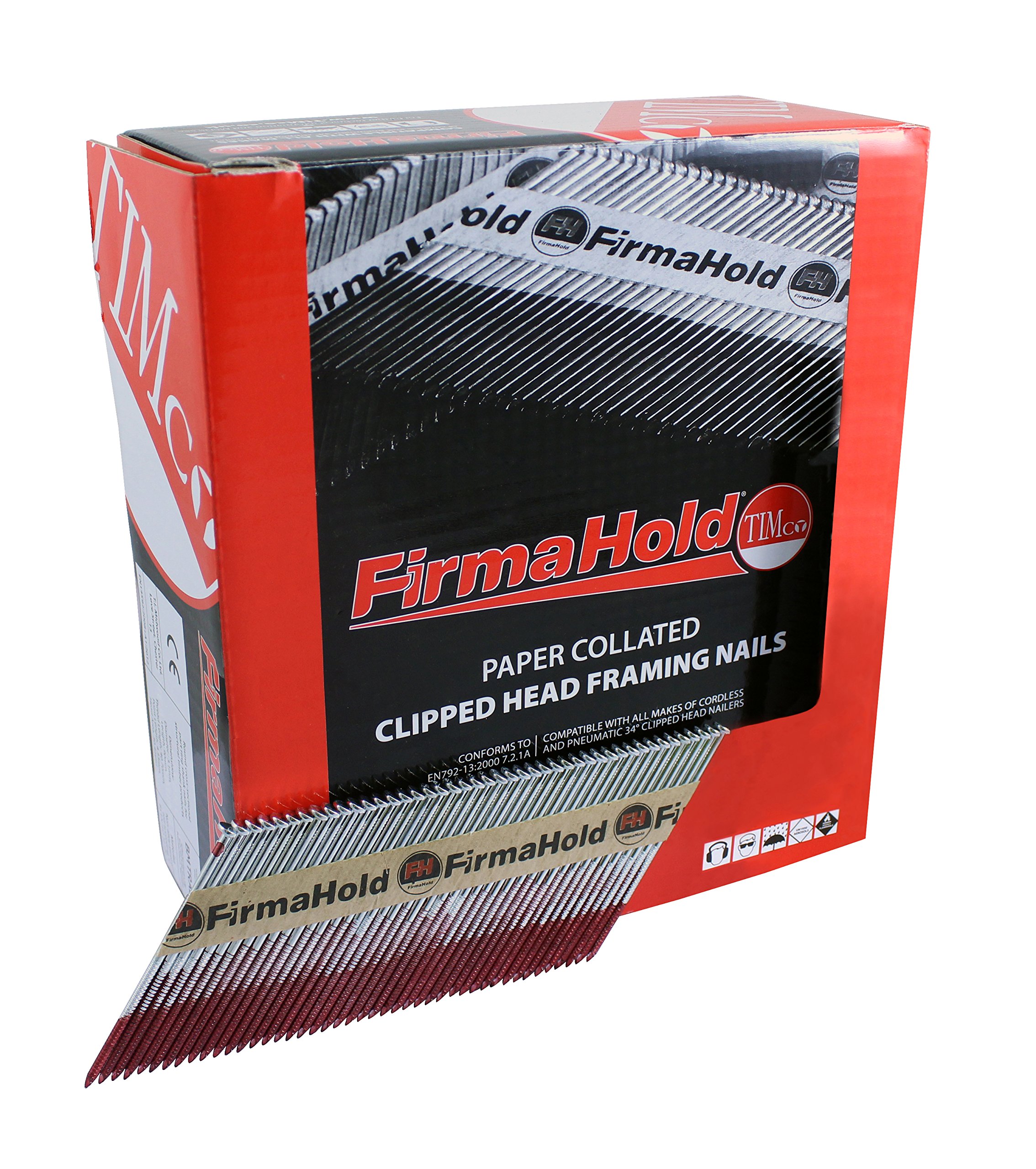 TimCo CBRT63 Ring Shank-2.8 x 63-Bright-Box of 3300 FirmaHold Nail RG-BRT, Silver