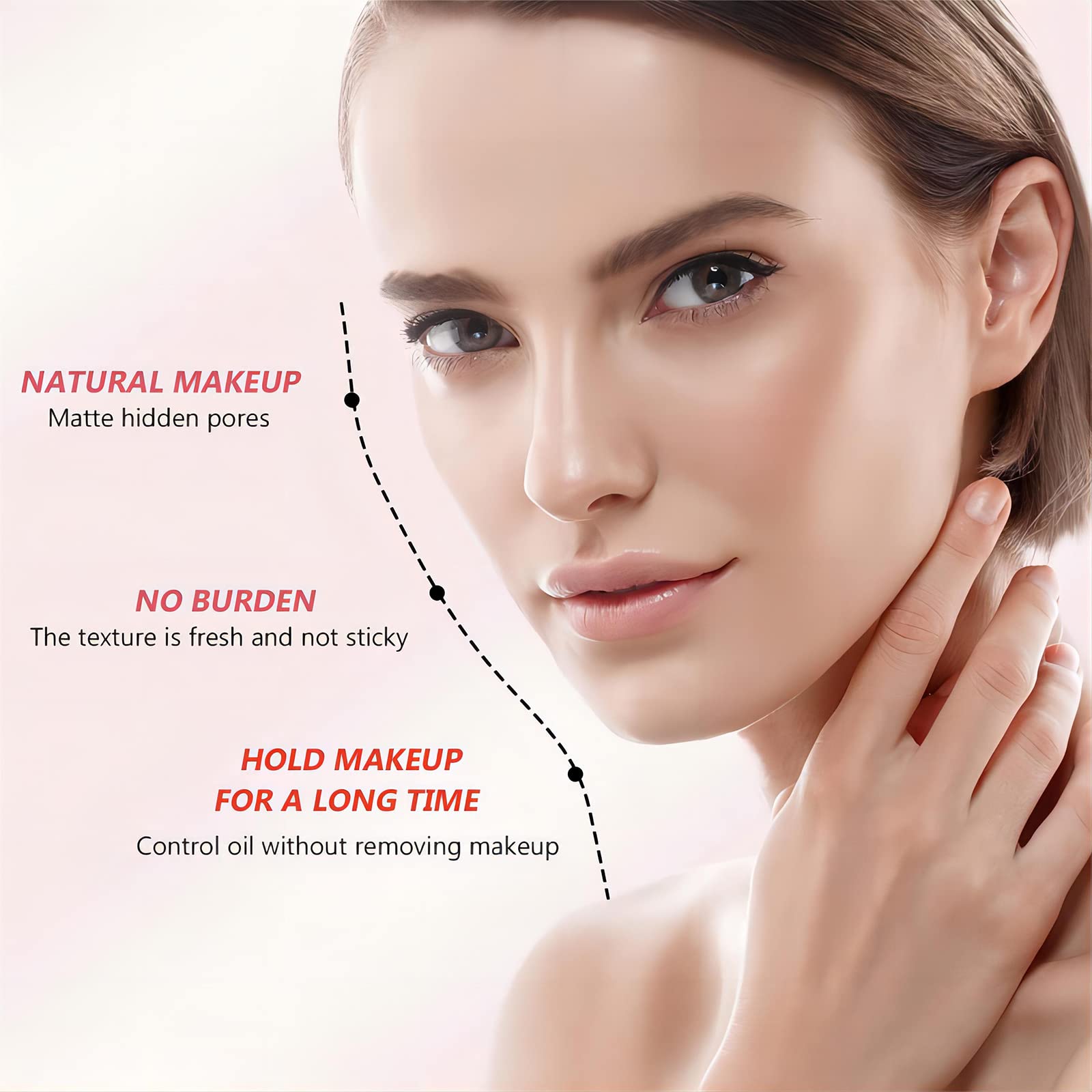 VingTank Magical Pore Eraser Waterproof Face Primer Stick,Matte Priming Makeup Blur Stick Invisible Pore Primer Stick,Magical Pore Eraser Waterproof Face Primer Stick (3PCS)