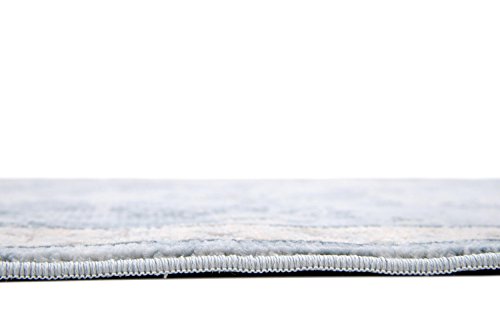 Unique Loom Paris Collection Pastel Tones Traditional Distressed Light Blue Area Rug (2' 2 x 3' 0)