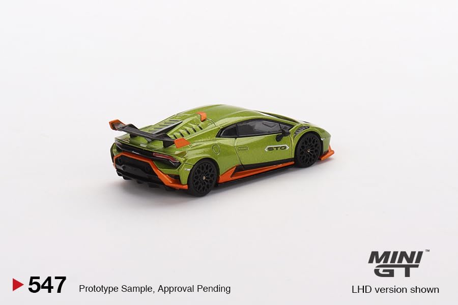 True Scale Miniatures Model Car Compatible with Lamborghini Huracán STO Verde Citrea 1/64 Diecast Model Car MGT00547