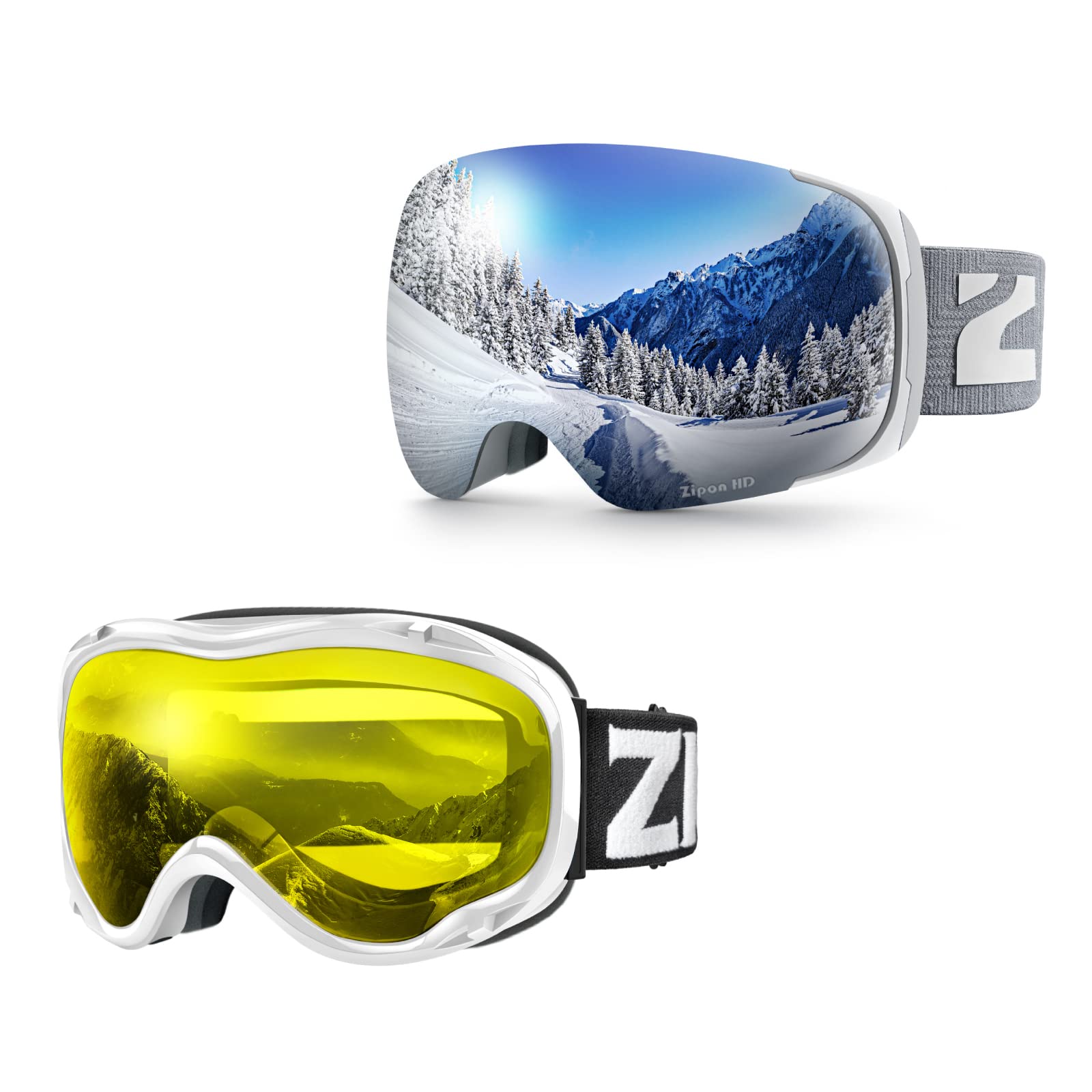 ZIONOR Lagopus Ski Goggles Z1 Zipon HD Lens Ski Goggles