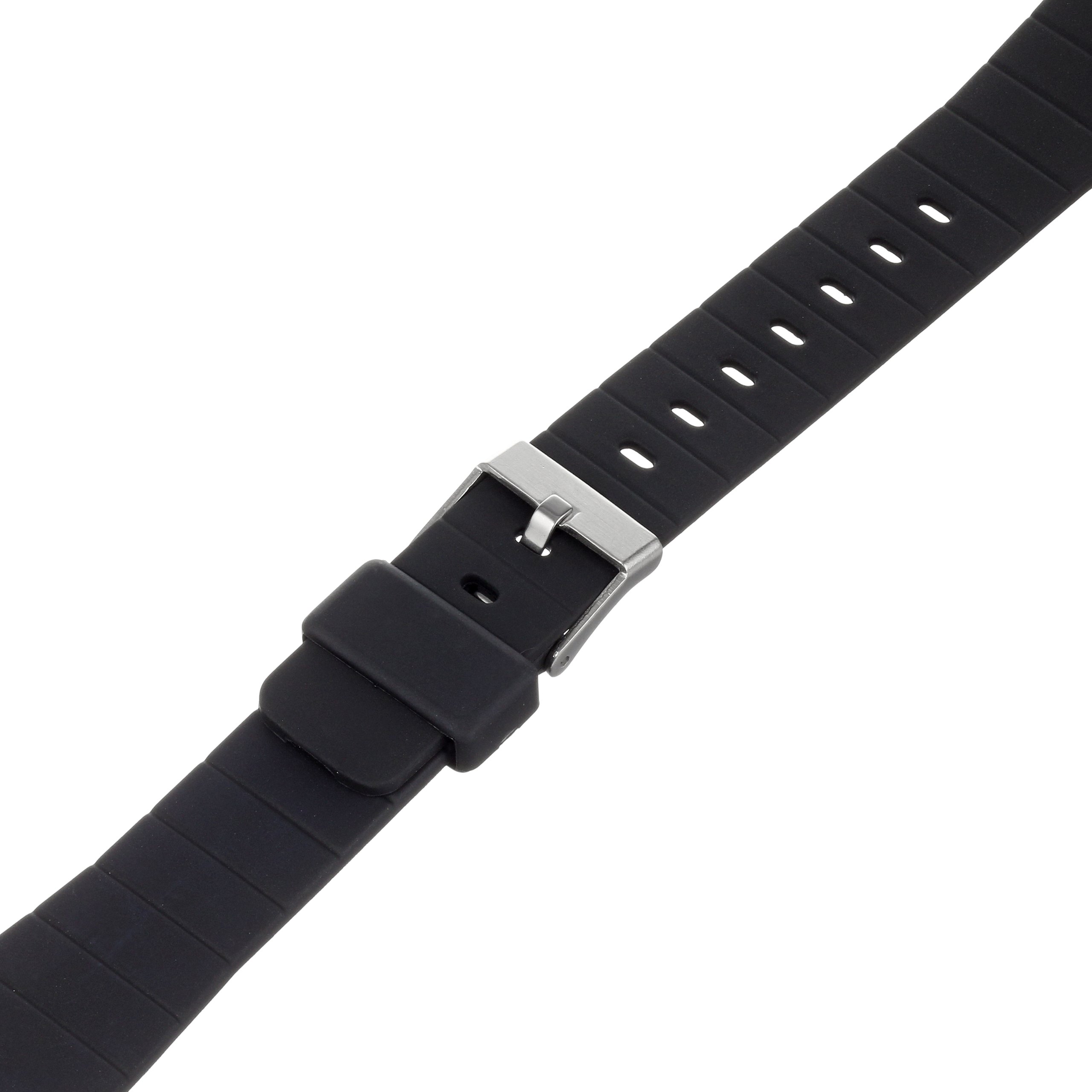 Timex Men's Q7B724 Resin Performance Sport 16mm Black Replacement Watchband