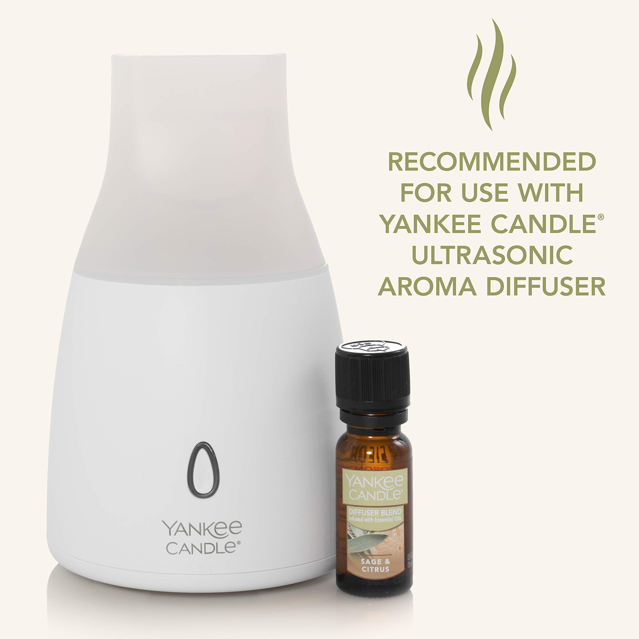 Yankee Candle Home Fragrance Oil | Sage & Citrus Scent | for Ultrasonic Aroma Diffuser 0.34 Fl Oz (Pack of 1)