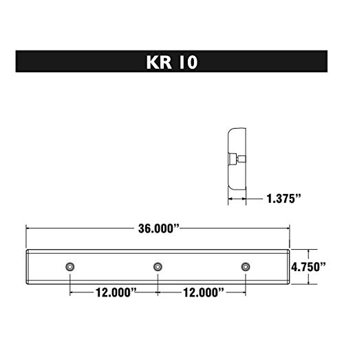 RITE-HITE K & R Manufacturing 3' Flat Vertical Boat Dock Bumper - Comes in Black or White (Black)