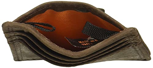 Timberland PRO Men's Leather Front Pocket Wallet with Money Clip Accessory, Dark Brown, One Size