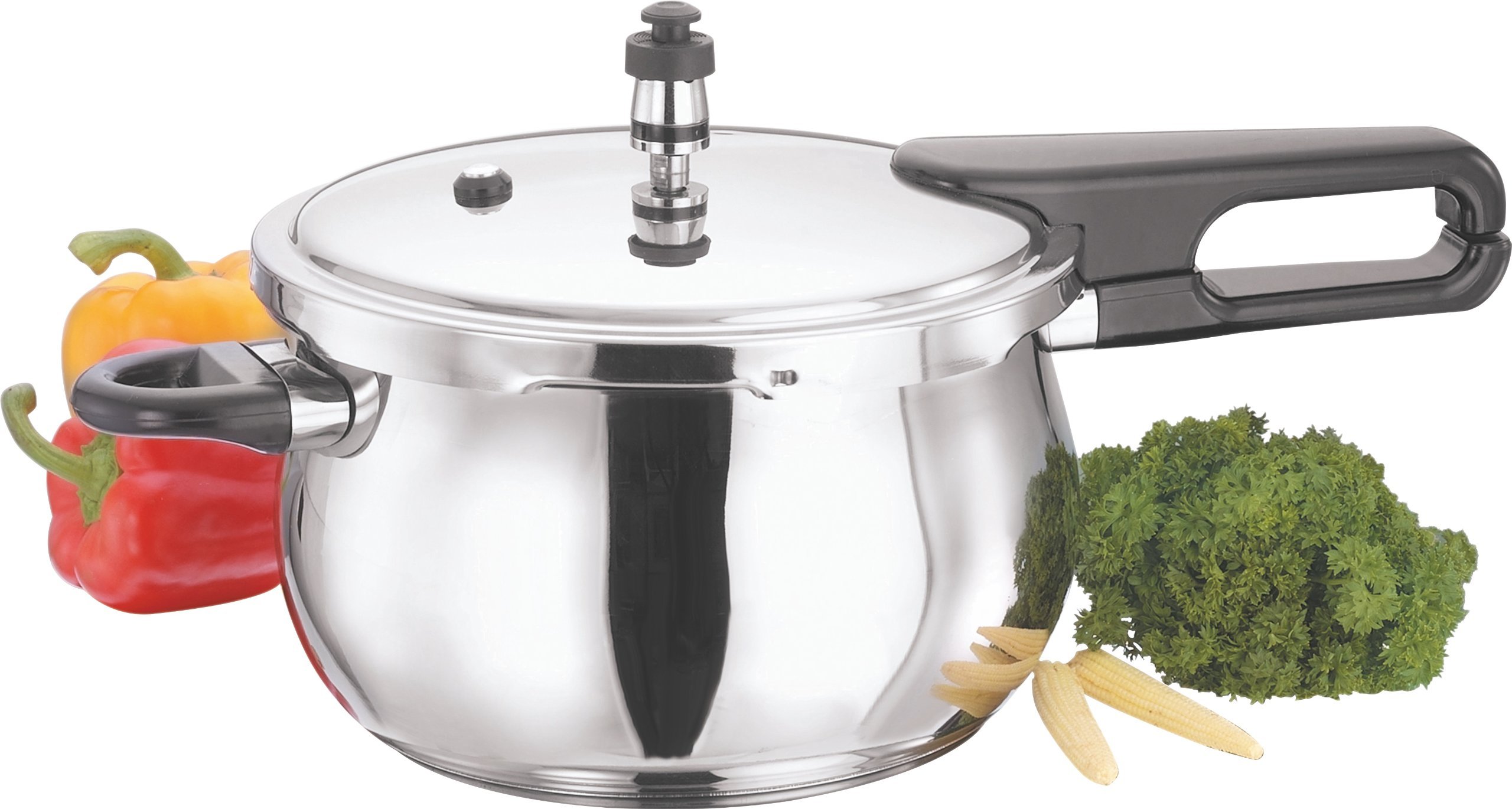 Vinod Splendid Plus Handi Stainless Steel Pressure Cooker, (2.64 Quart)