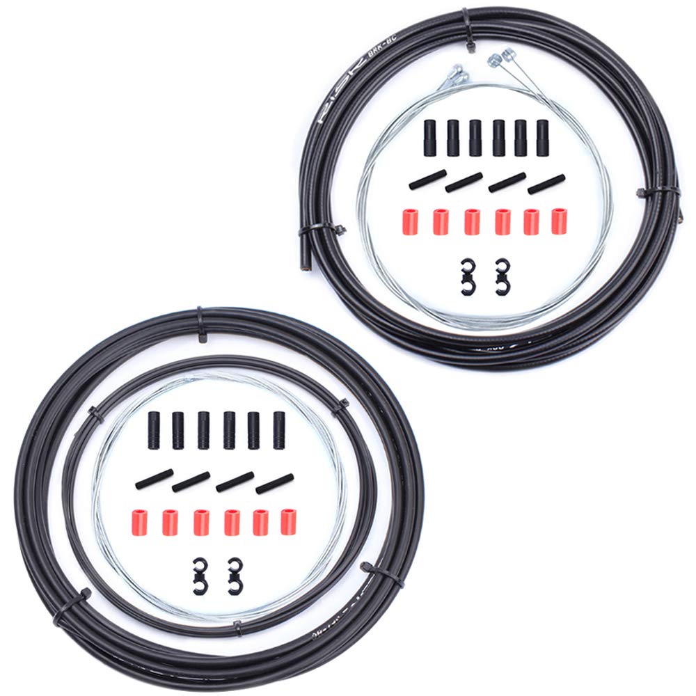 Wolfride Bicycle Cables and Housing Set Bike Cable Kit for Road Bike Mountain Bike