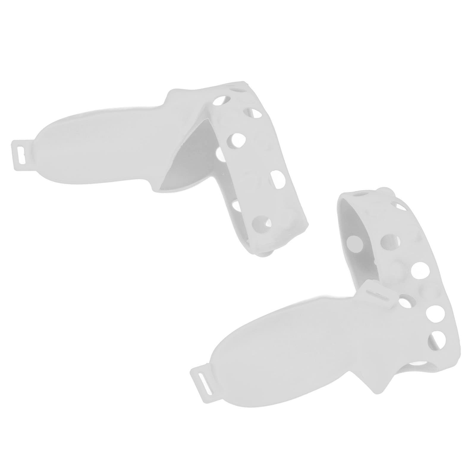 Zyyini VR Controller Grip Cover, Silicone VR Controller Handle Silicone Protective Cover with Adjustable Knuckle Strap,for Oculus Quest 2 Handle Controller(Grey)
