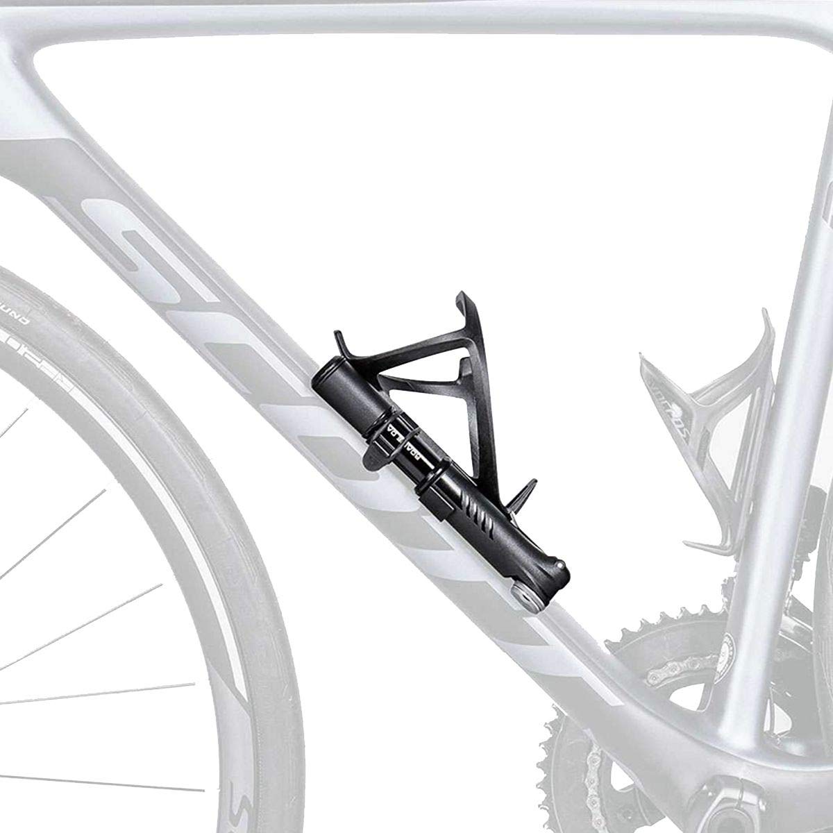 Topeak Roadie DA Mini Pump Black, with Gauge
