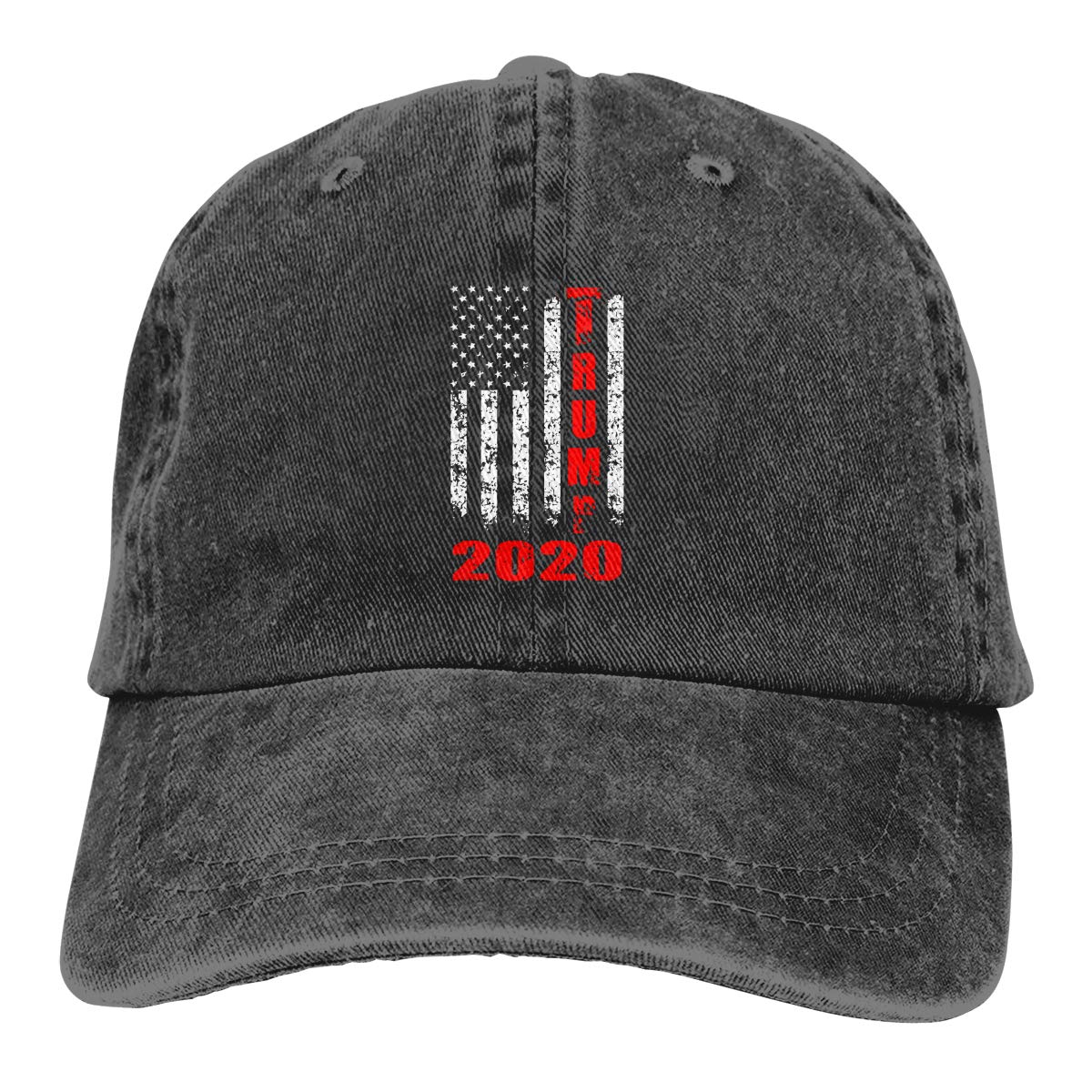 Trump 2020 Hat for Women Men Black, Vintage Adjustable Baseball Cap Low Profile Denim Dad Hat