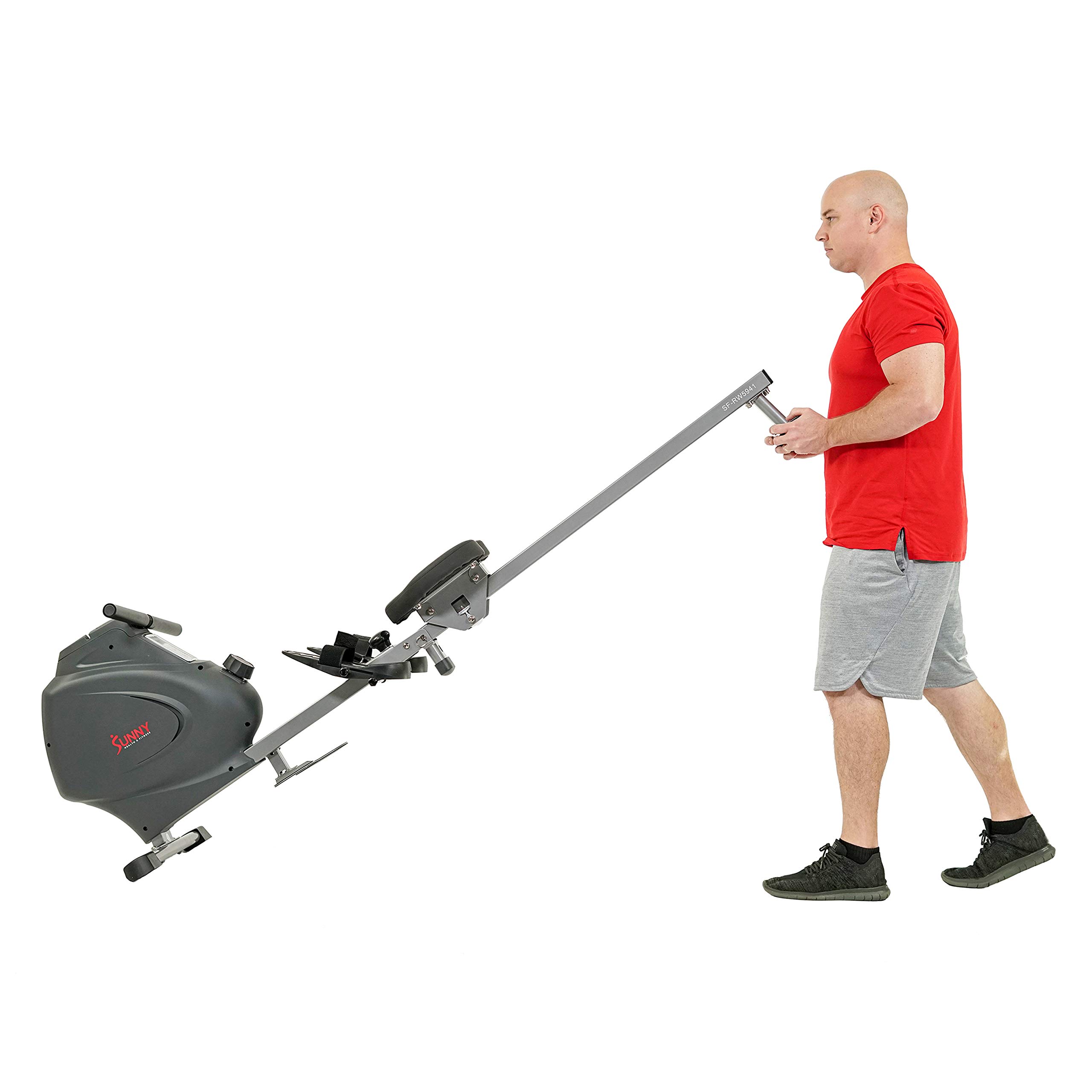 Sunny Health & Fitness Multifunction Premium Magnetic Indoor Rowing Machine - SF-RW5941