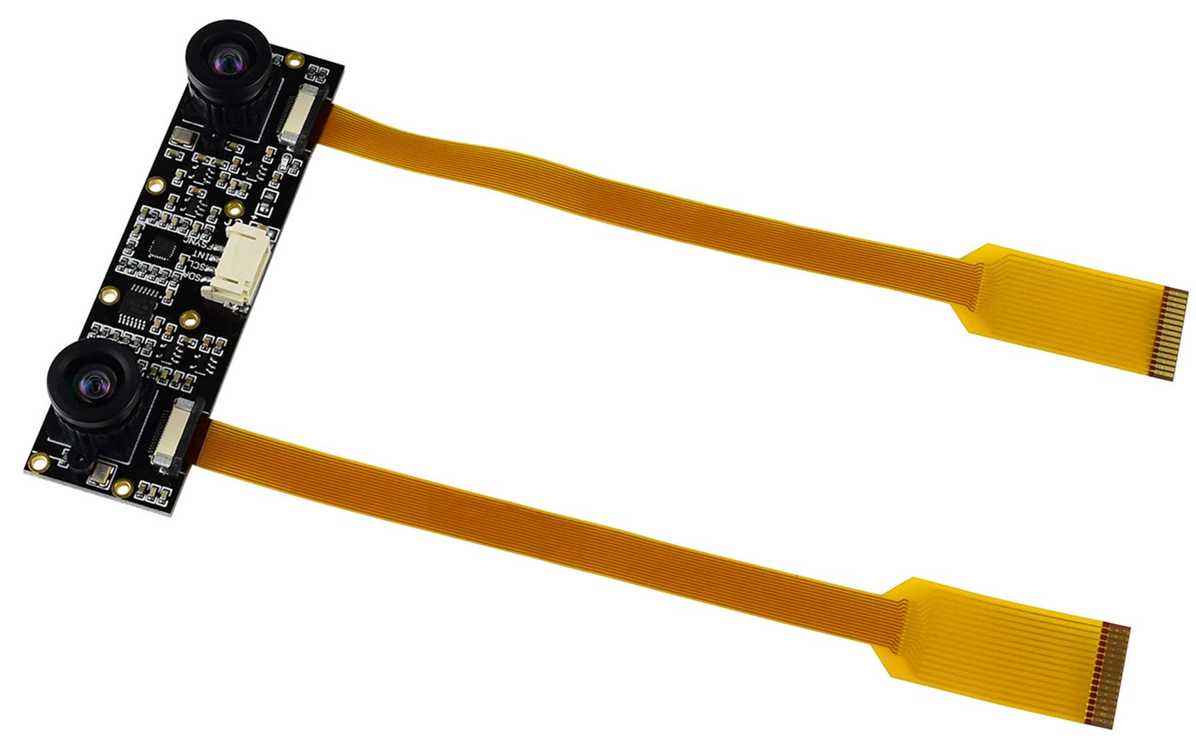 Waveshare IMX219-83 Stereo Binocular Camera 8MP Dual IMX219 Camera Module, 3280*2464 Resolution,Support Jetson Nano Developer Kit B01, Raspberry Pi CM3/CM3+ Expansion Board,for AI Vision Application