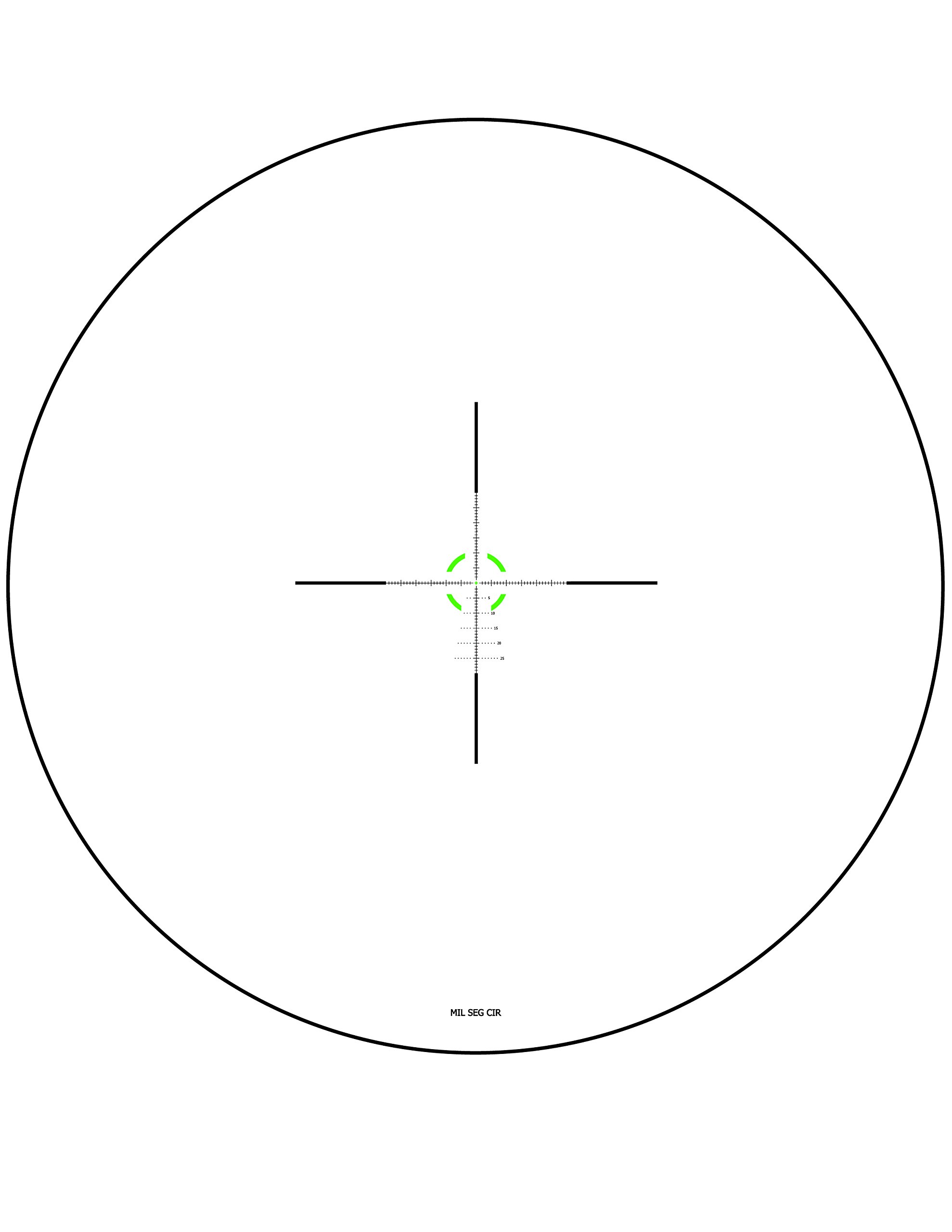Trijicon VCOG 1-6x24 with Green Segmented Circle/Crosshair Reticle and Thumb Screw Mount