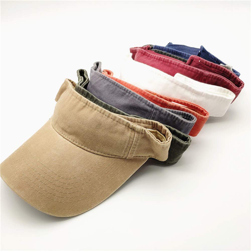 Unisex Vintage Washed Distressed Baseball Cap Adjustable Sun Visor Hat,Grey