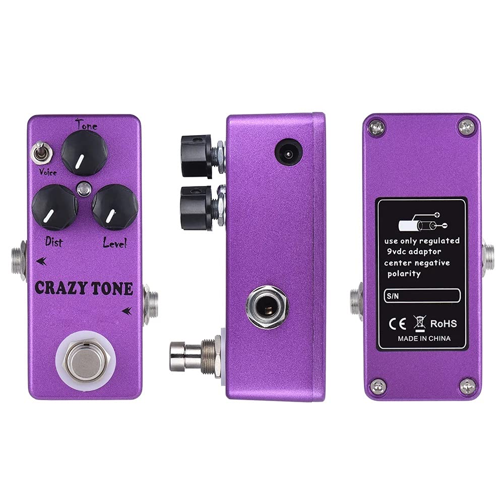 ZYZMH MP-50 Crazy Tone riot Distortion Mini Single Guitar Effect Pedal True Bypass Guitar Pedal Guitar Accessories