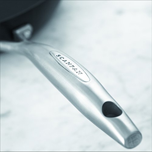 SCANPAN Pro IQ 3 qt Covered Saucepan - Easy-to-Use Nonstick Cookware - Dishwasher, Metal Utensil & Oven Safe - Made by Hand in Denmark