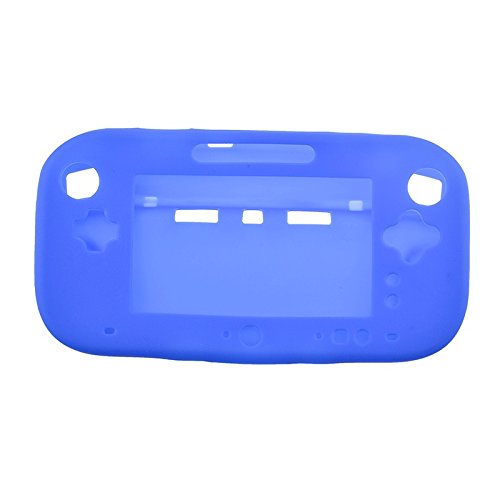 Soft Anti-slip Silicone Protector Case Skin Cover Shell for Nintendo Wii U Gamepad (Black)