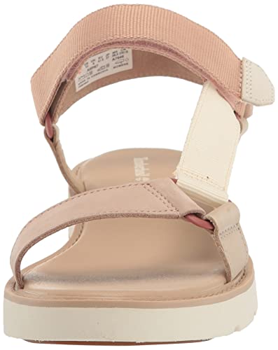 Timberland Women's Bailey Park F/L Strap Sandal, Light Beige Nubuck, 8.5