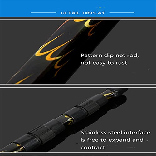 ZLVWB Nylon Carbon Rod Fishing Gear Foldable Fishing Net, Foldable Immersion Net, Immersed Fishing Products
