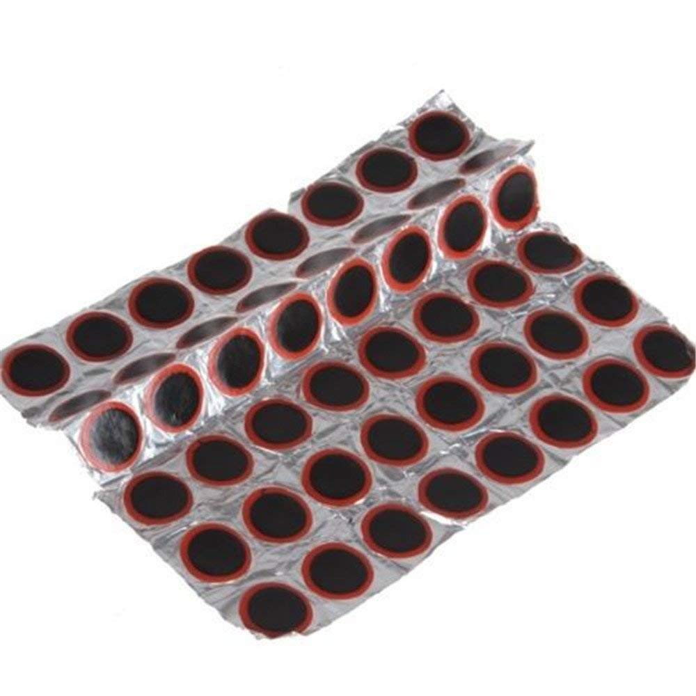 WSERE 96 Pieces Rubber Bike Tire Patch Bicycle Tyre Tires Patches Patching Repair Kit Heavy Duty, Simple Operation and High Efficiency