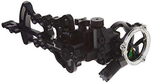 Trophy Ridge Alpha Slide Archery Bow Sight - A-Shaped .019β Single Pin Sight for Unbeatable Visibility, Right Hand