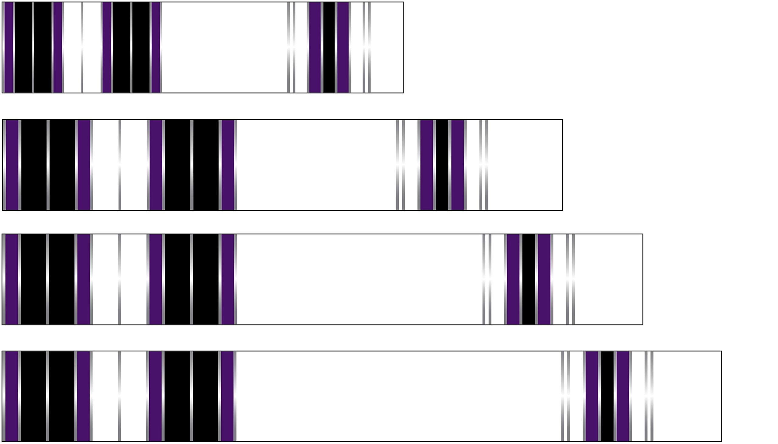 White Water Archery Laminated Purple Traditional 9 Crest Arrow Wraps 15 pk Choose Length Width (7, 1.4)