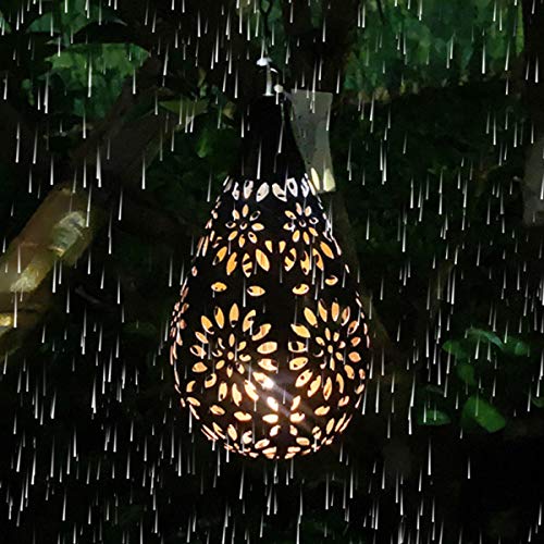 Solar Lantern Light Outdoor Waterproof Outdoor Lantern Hanging Light for Indoor Outdoor Home Garden Patio Backyard Decor