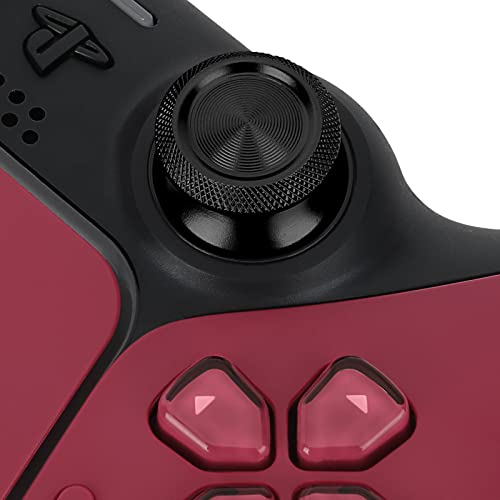 TOMSIN Metal Thumbsticks Replacement Kit for PS5 Controller β Aluminum Joysticks Accessories Compatible with PlayStation 5 Controller (Black)