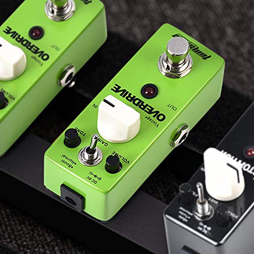 Tom'sline Overdrive Effect Pedal - Mini Guitar Vintage Overdrive 2 Modes for Electric Guitar with True Bypass (AGR-5D) …
