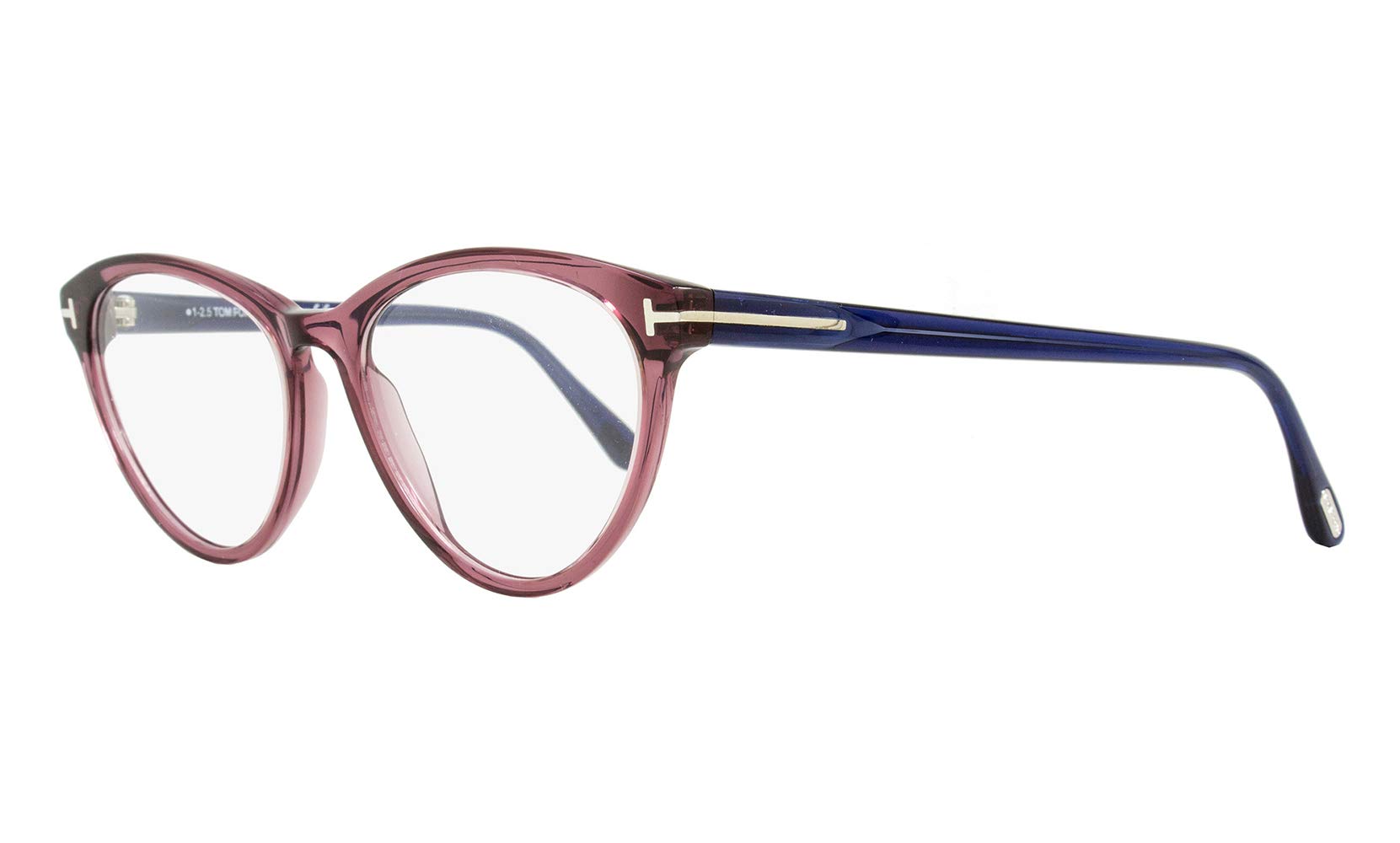 Tom Ford Oval Eyeglasses TF5358 075 Size: 52mm Wine Red/Blue FT5358