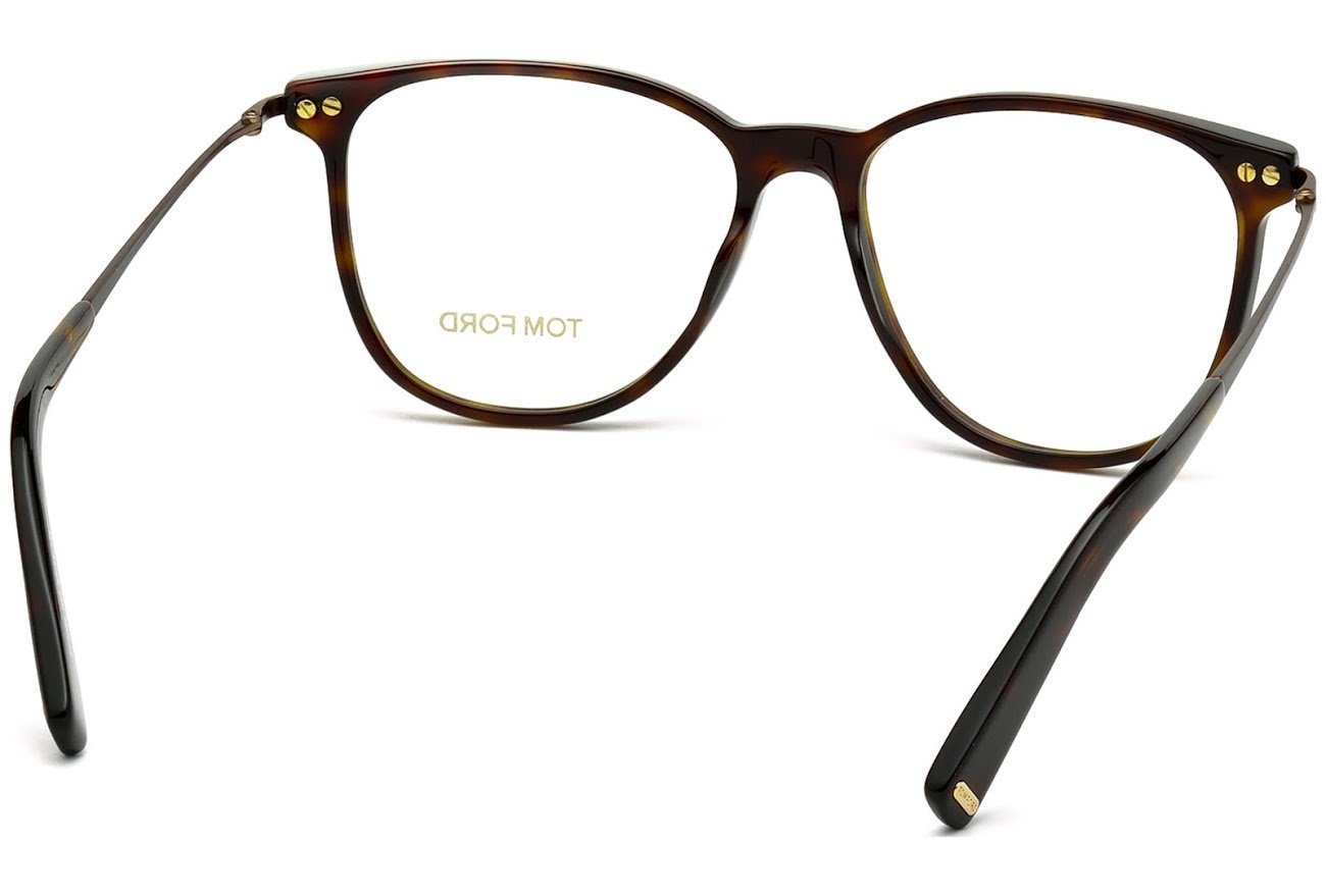 Tom Ford Oval Eyeglasses TF5384 052 Dark Havana/Brown 51mm FT5384