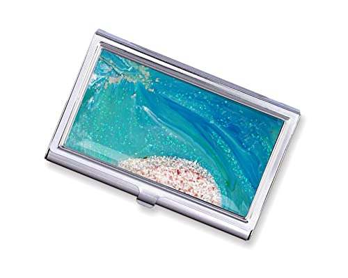 silver credit card holder graduation gift, metal card keeper, personalized card organizer (STYLE E)