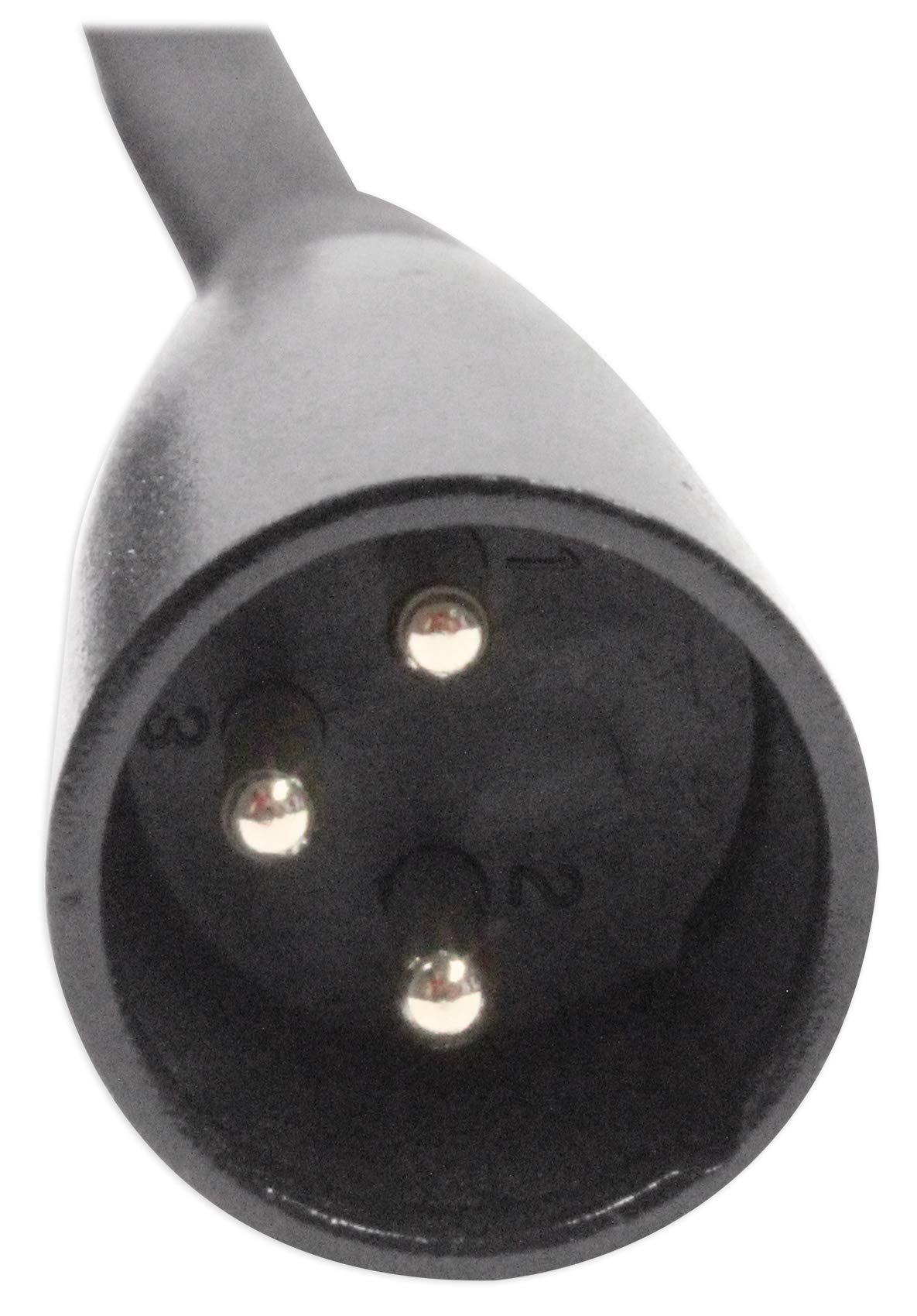 Rockville Female to Male XLR Mic Cable,100% Copper, Black, 20 Foot (RCXFM20E-B)