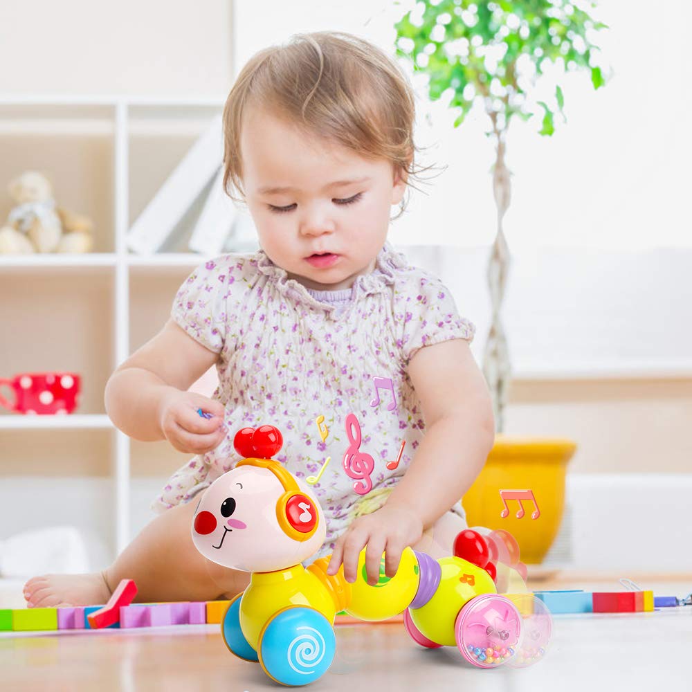 TINOTEEN Baby Musical Toy Toddler Crawling Caterpillar Toy for 1 2 3 Year Old Babies Toddlers