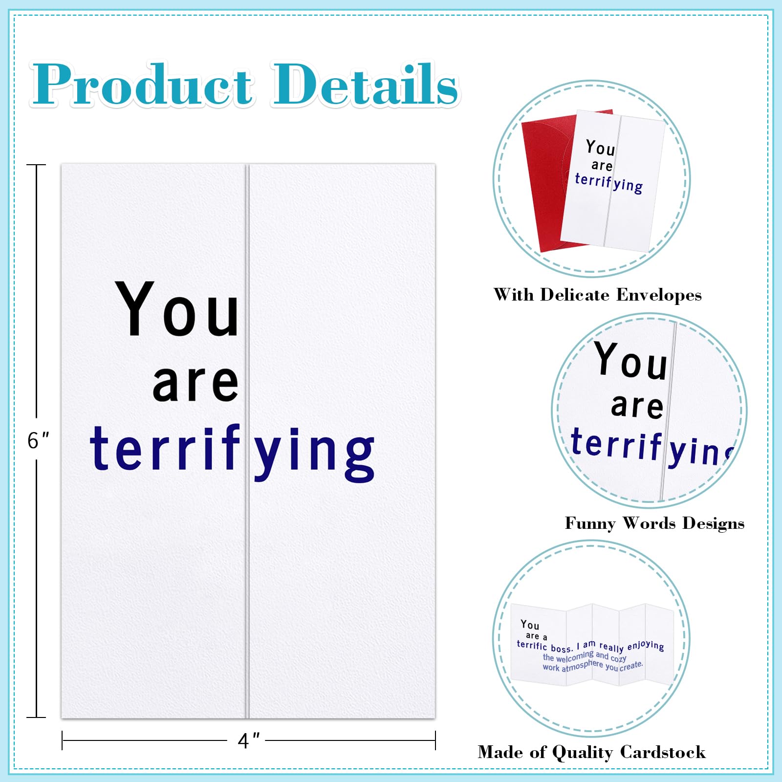 WhatSign Boss Day Card - Funny Appreciation Gift for Men and Women, 6" x 12"