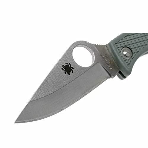Spyderco Ladybug 3 Signature Knife with 1.9" VG-10 Steel Blade and Lightweight Foliage Green FRN Handle - PlainEdge - LFGP3